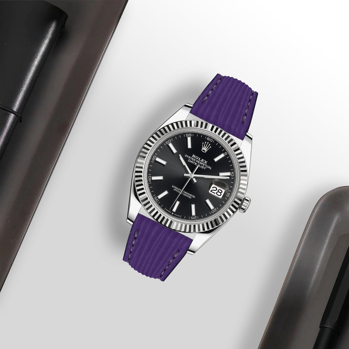 Rolex Datejust Straps - Epi Purple – Liger Straps