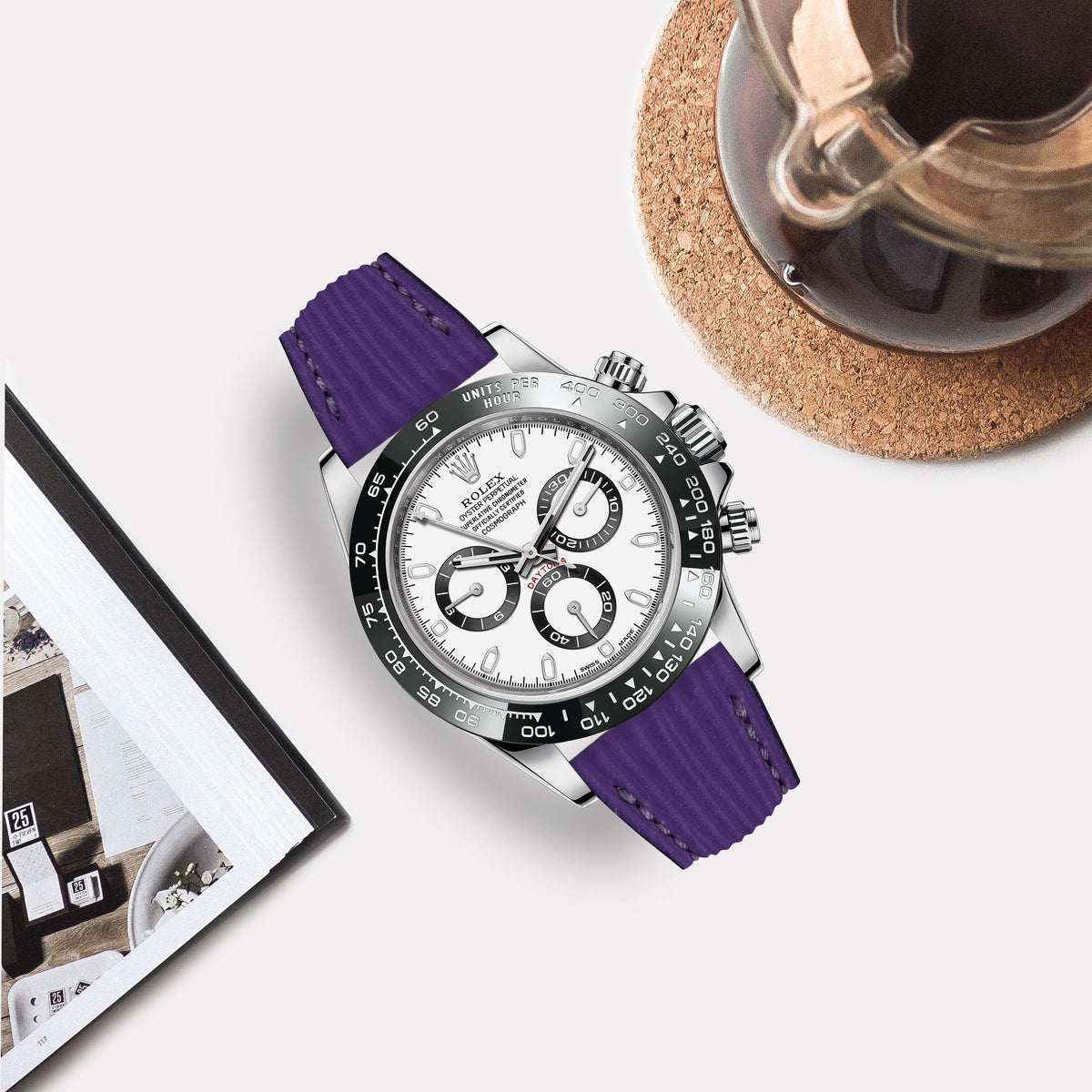 Rolex Daytona Straps - Epi Purple – Liger Straps