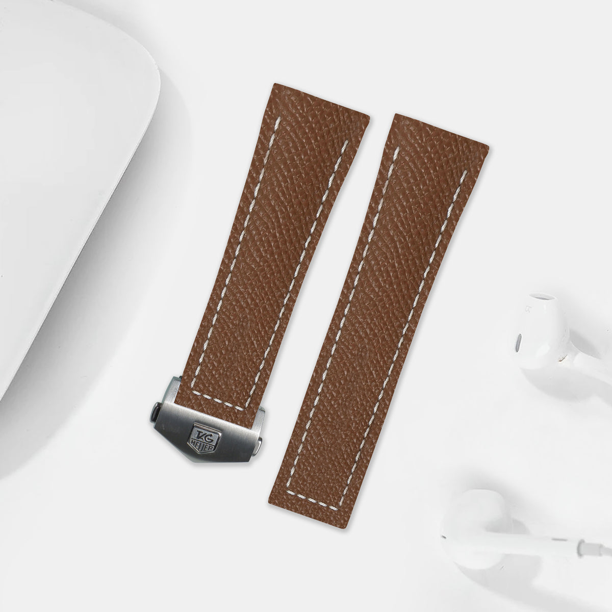 Tag Heuer Monaco Straps - Epsom Brown – Liger Straps