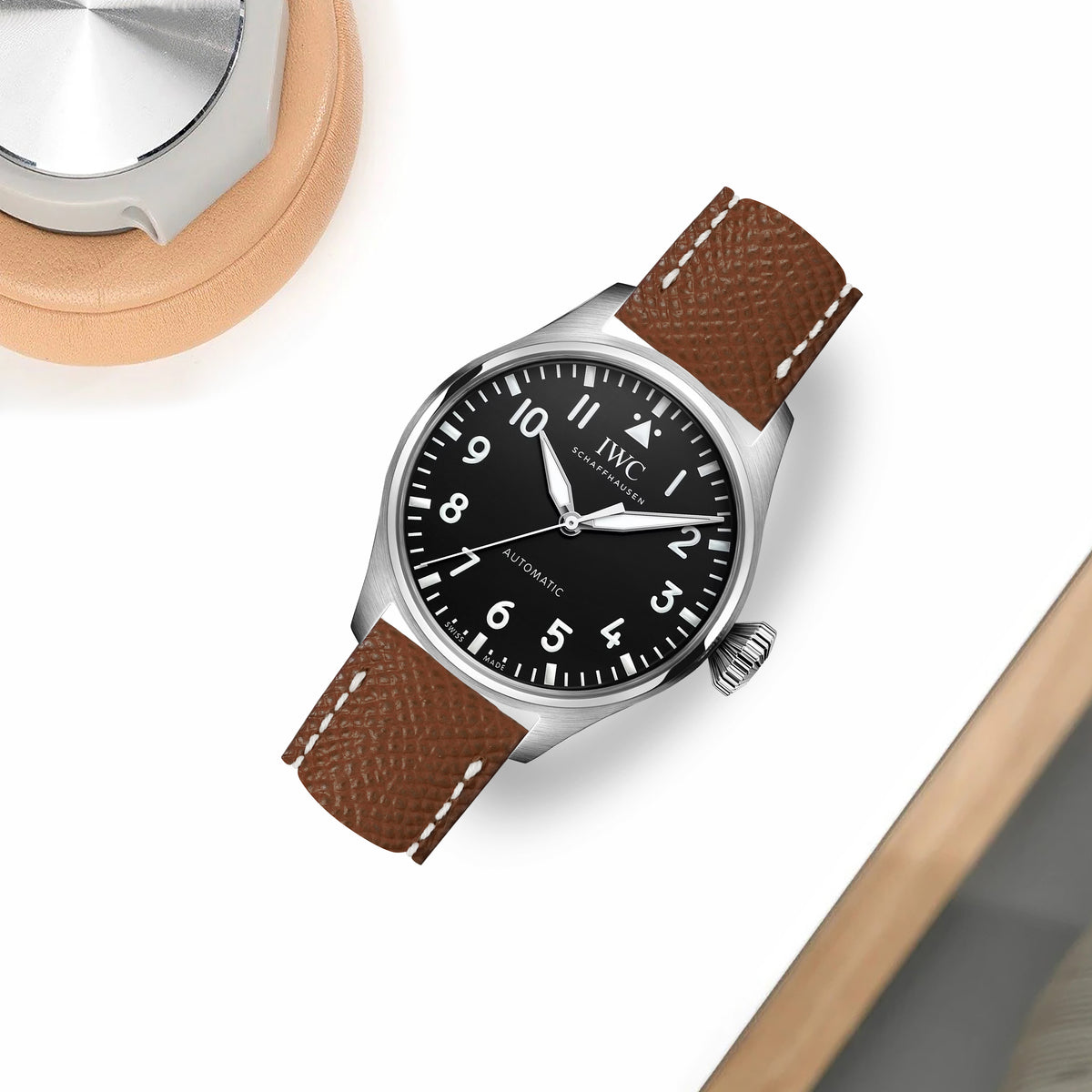 IWC Pilot Straps - Epsom Brown – Liger Straps