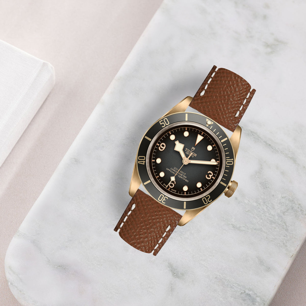 Tudor Blackbay Bronze 43mm Straps - Epsom Brown – Liger Straps