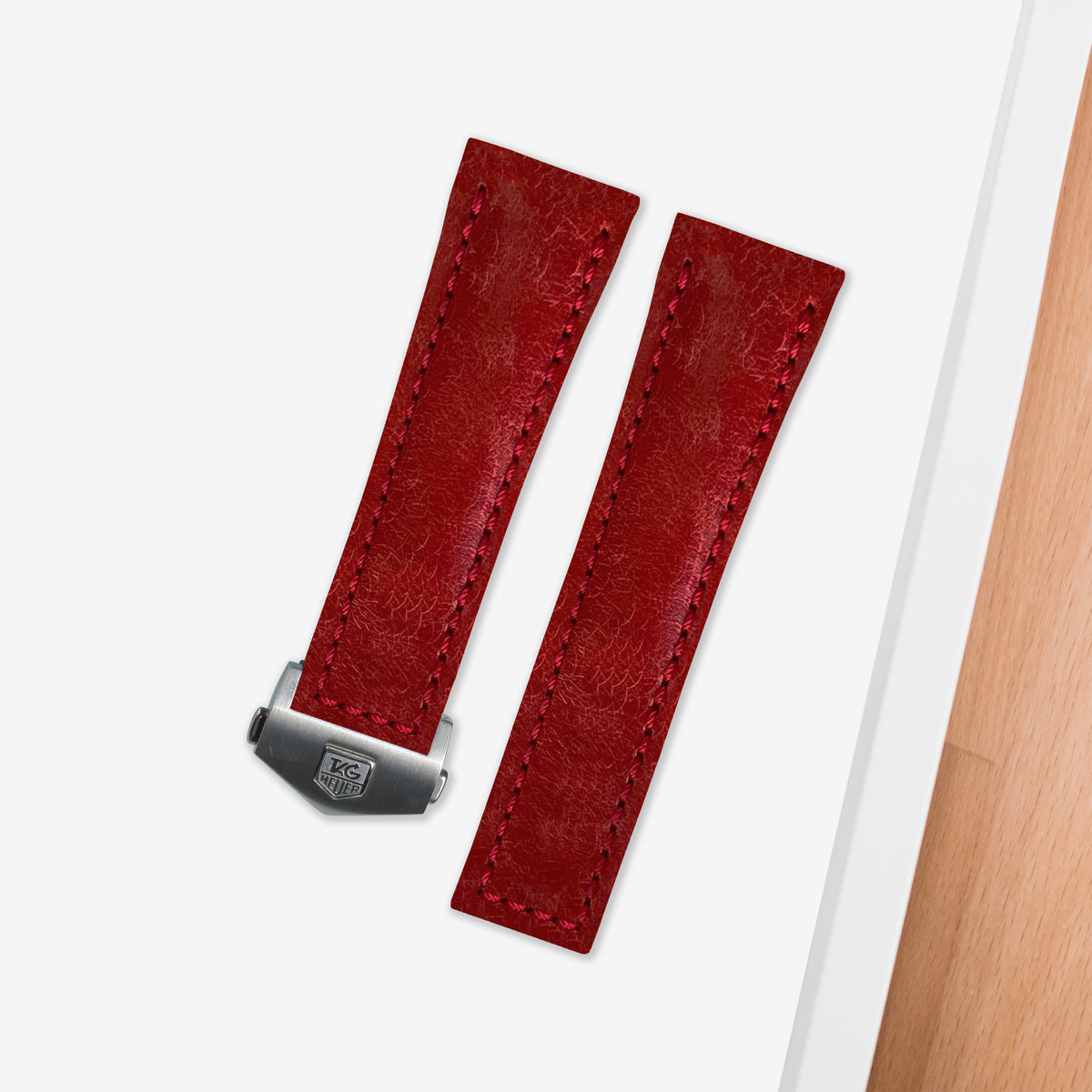 Tag Heuer Formula 1 Straps - Ghachos Buffed Red – Liger Straps