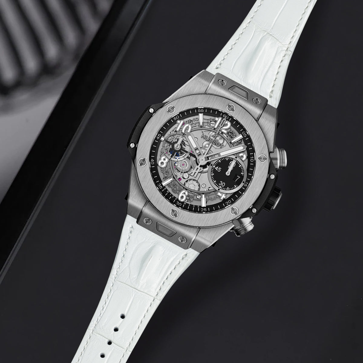 Hublot Unico One Click Straps - Hornback White – Liger Straps