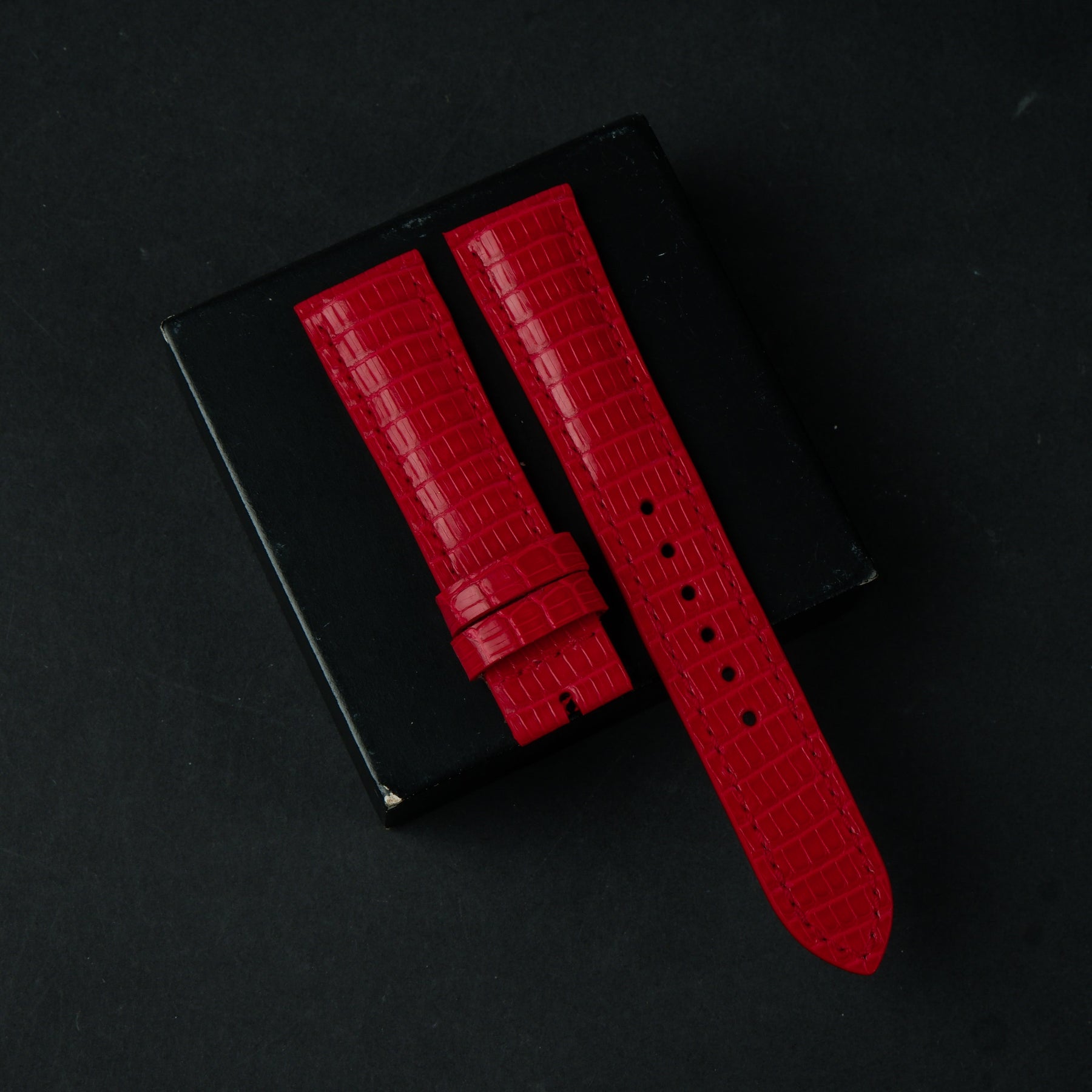 Omega Speedmaster Moonwatch Straps - Lizard Red – Liger Straps