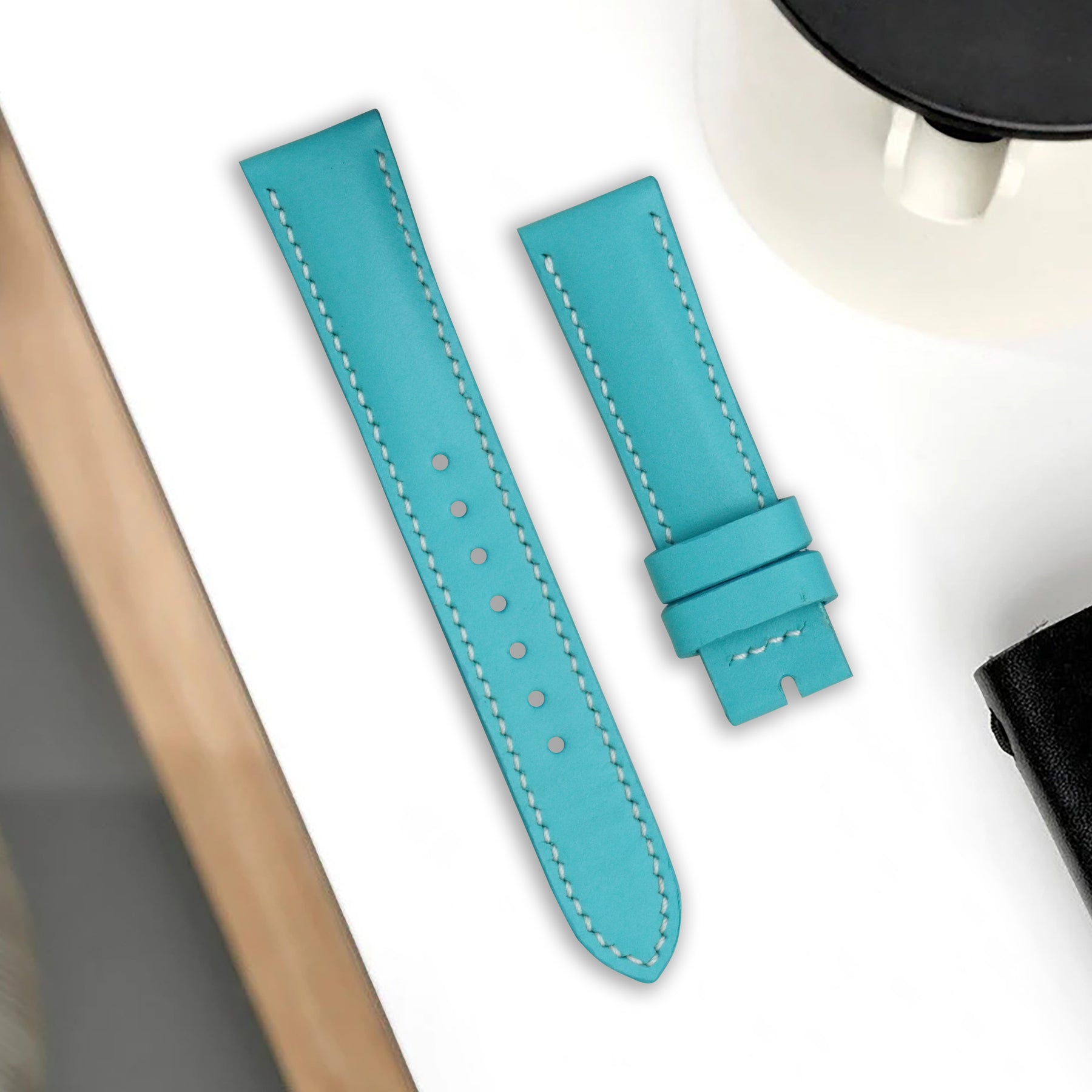 Ready made 20mm Straps - Minerva Tiffany Blue – Liger Straps