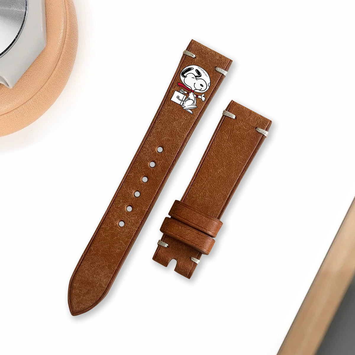 Omega MoonSwatch X Swatch Straps - Minimalist Diablo Brown Snoopy ...