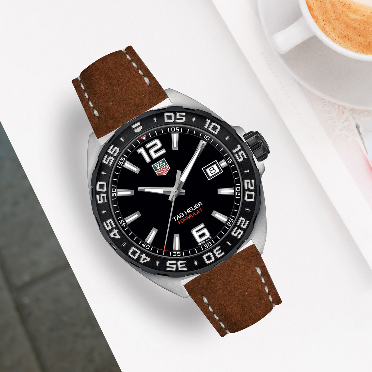 Tag Heuer Formula 1 Straps - Nubuck Brown – Liger Straps