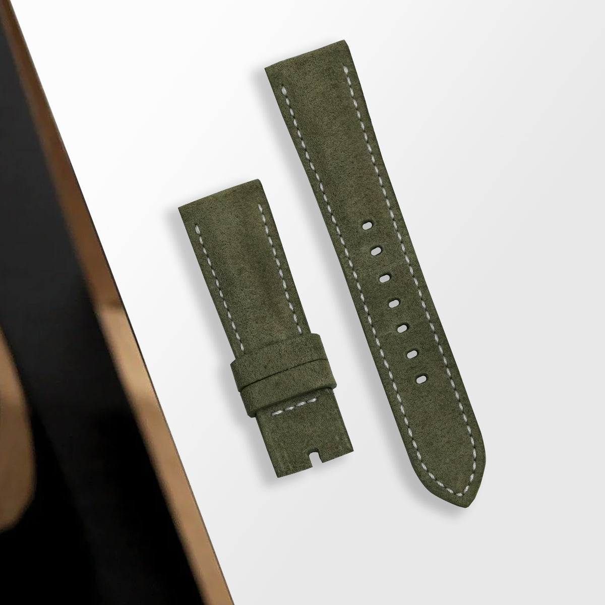 Suede Olive – Liger Straps