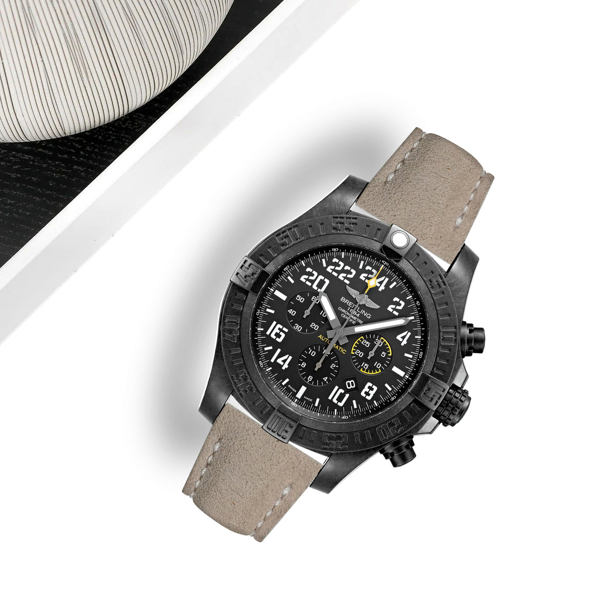 Breitling Avenger Straps - Nubuck Trench – Liger Straps