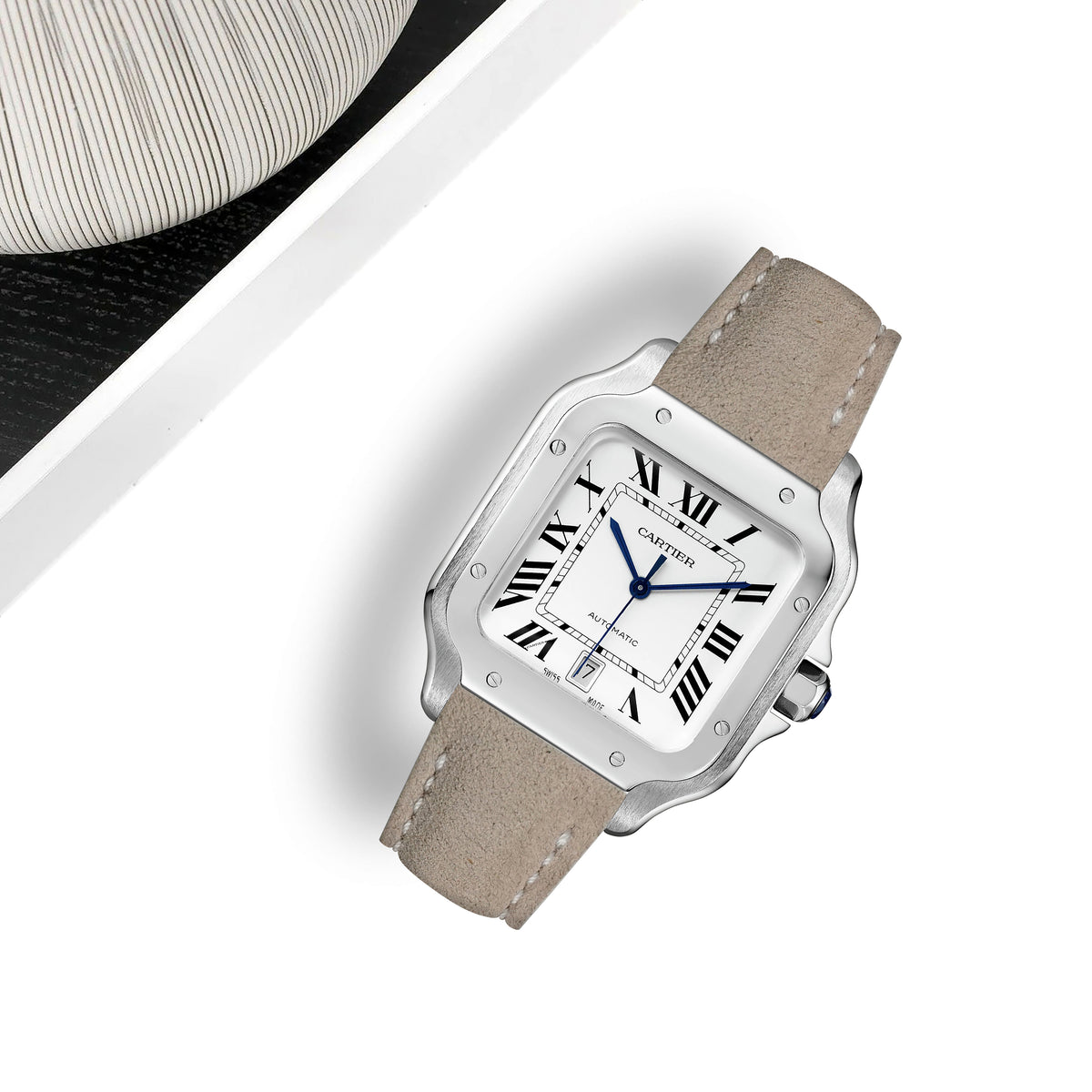 Cartier New Santos Quick Release Straps - Suede Trench – Liger Straps