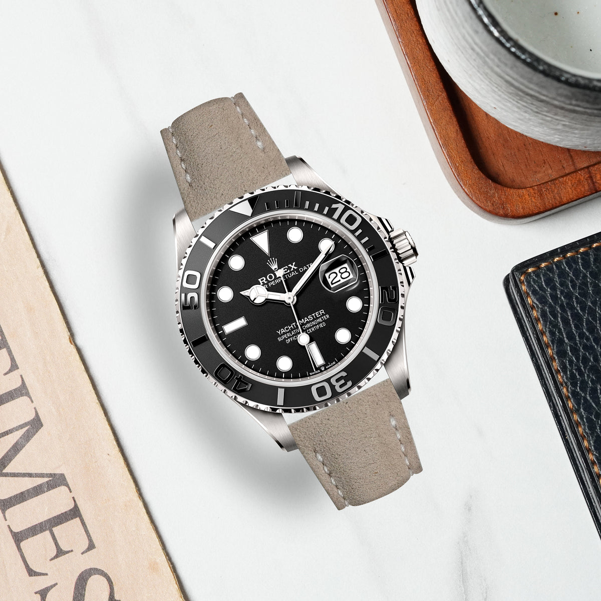 Rolex Yacht Master Straps - Suede Trench – Liger Straps