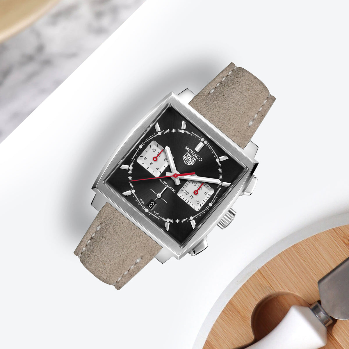 Tag Heuer Monaco Straps - Suede Trench – Liger Straps