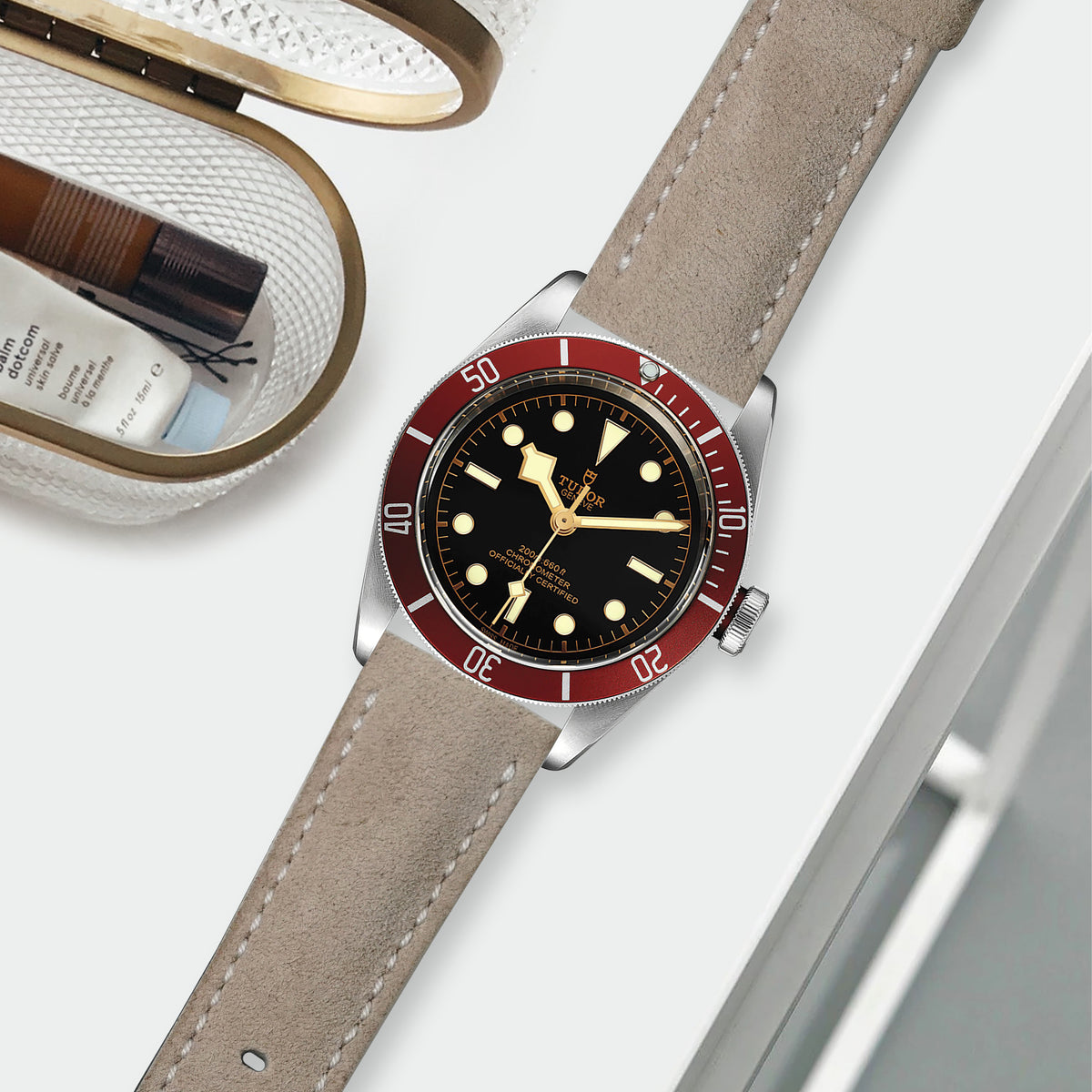 Tudor Blackbay 41mm Straps - Nubuck Trench – Liger Straps