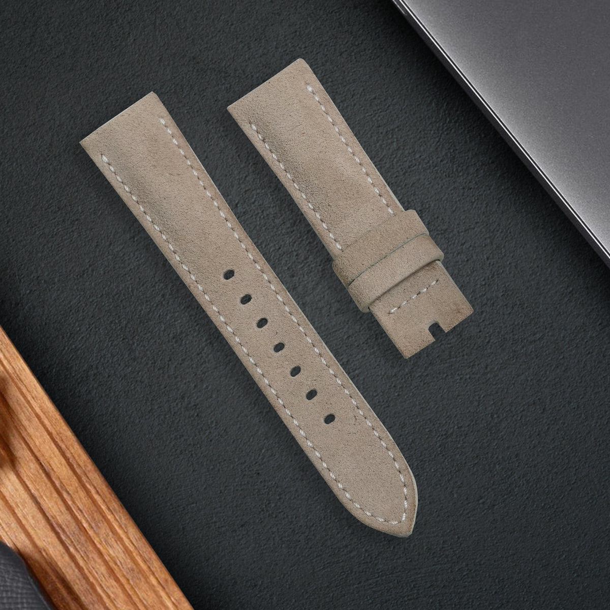 Ready Made 21mm Straps - Nubuck Trench – Liger Straps