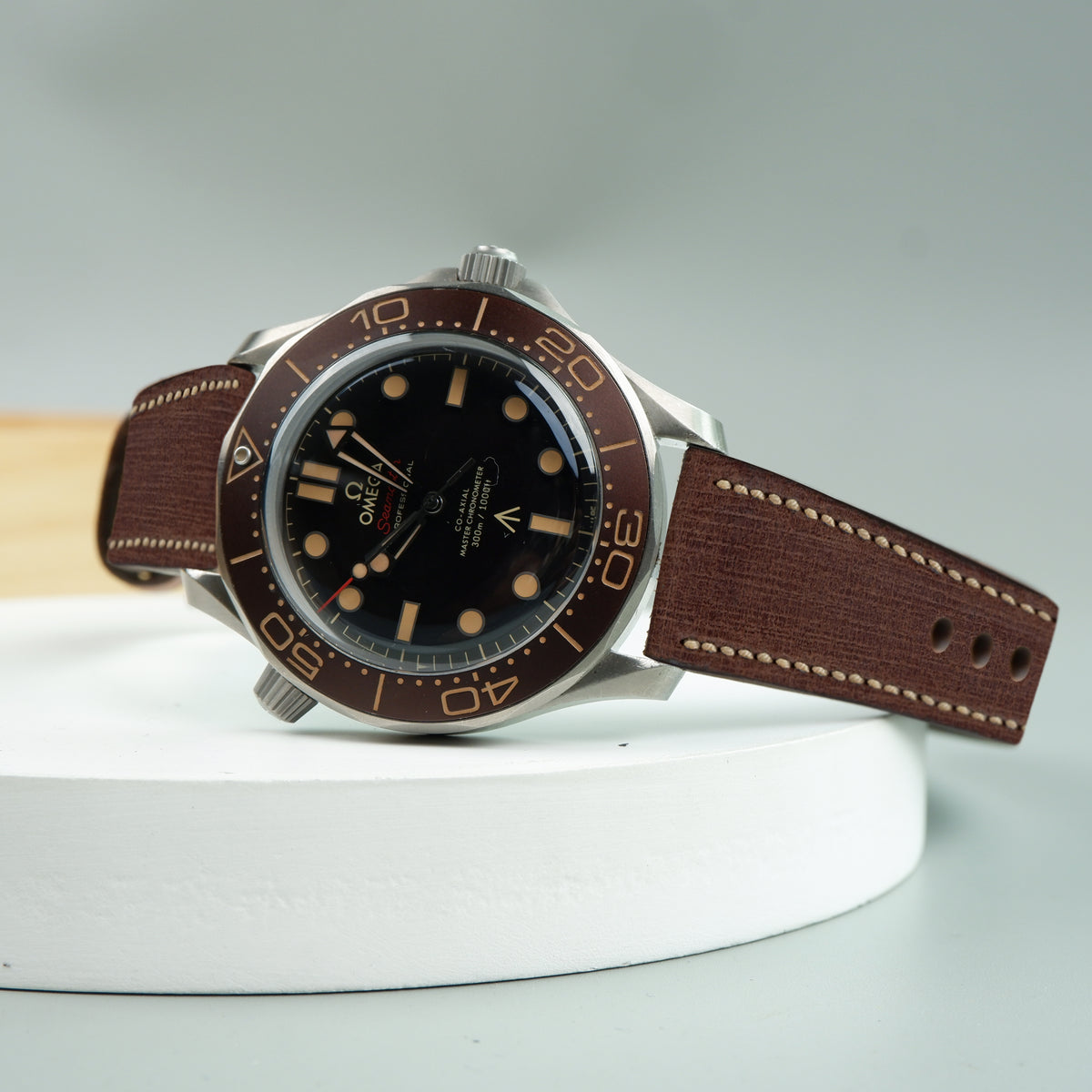 Omega Seamaster Diver 300m Straps - Ospro Moka – Liger Straps