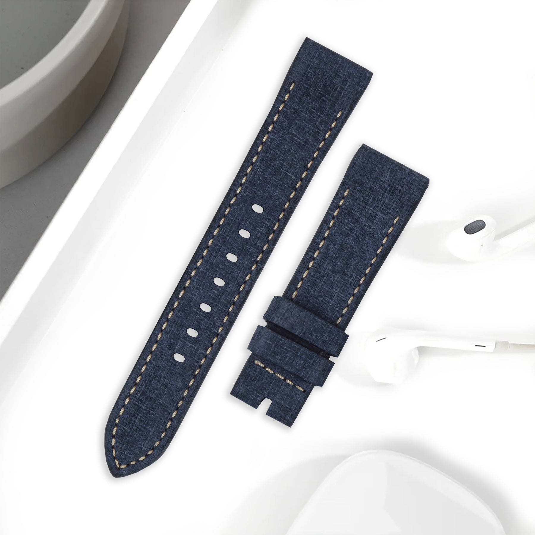 IWC Easx Change Straps - Ospro Navy Blue – Liger Straps
