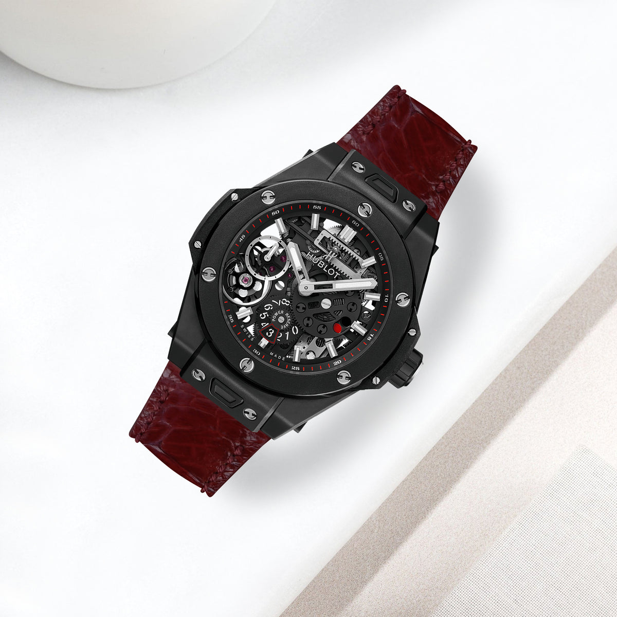 Hublot Unico One Click Straps - Ostrich Leg Brick – Liger Straps