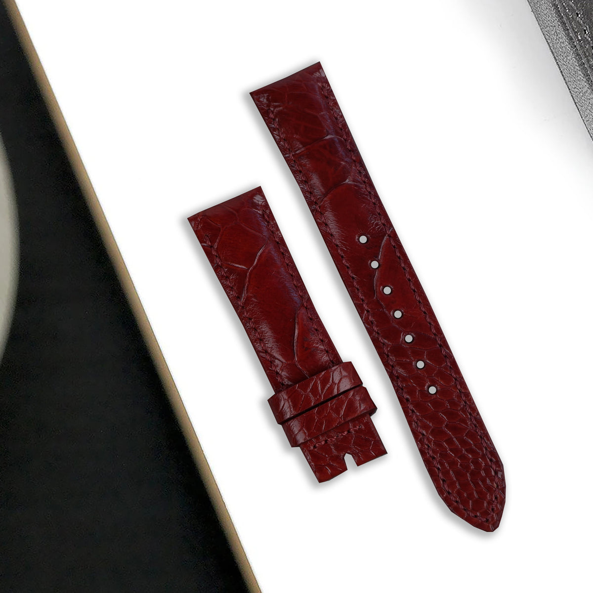 Tudor Blackbay 41mm Straps - Ostrich Leg Brick – Liger Straps
