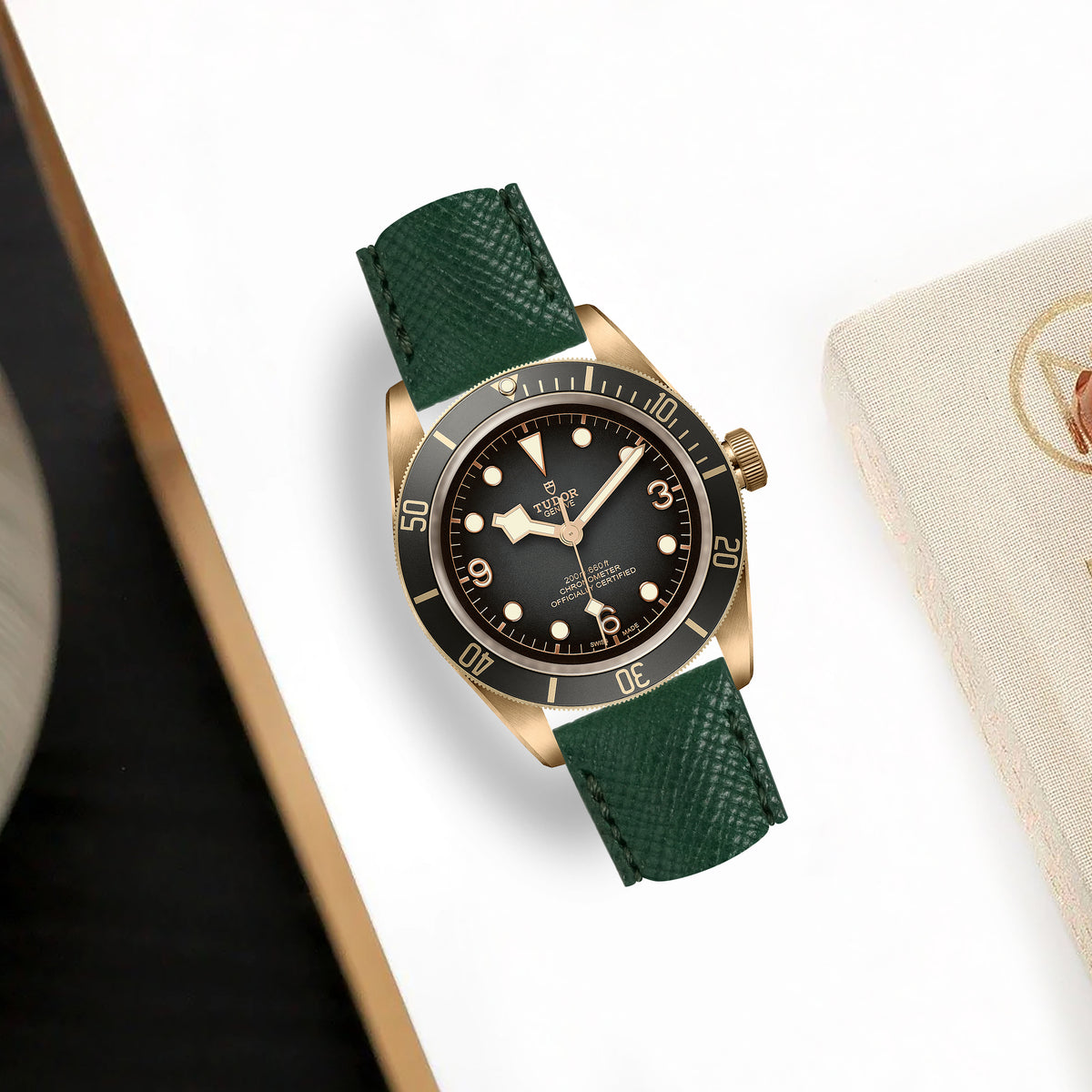 Tudor Blackbay Bronze 43mm Straps - Patron Green – Liger Straps
