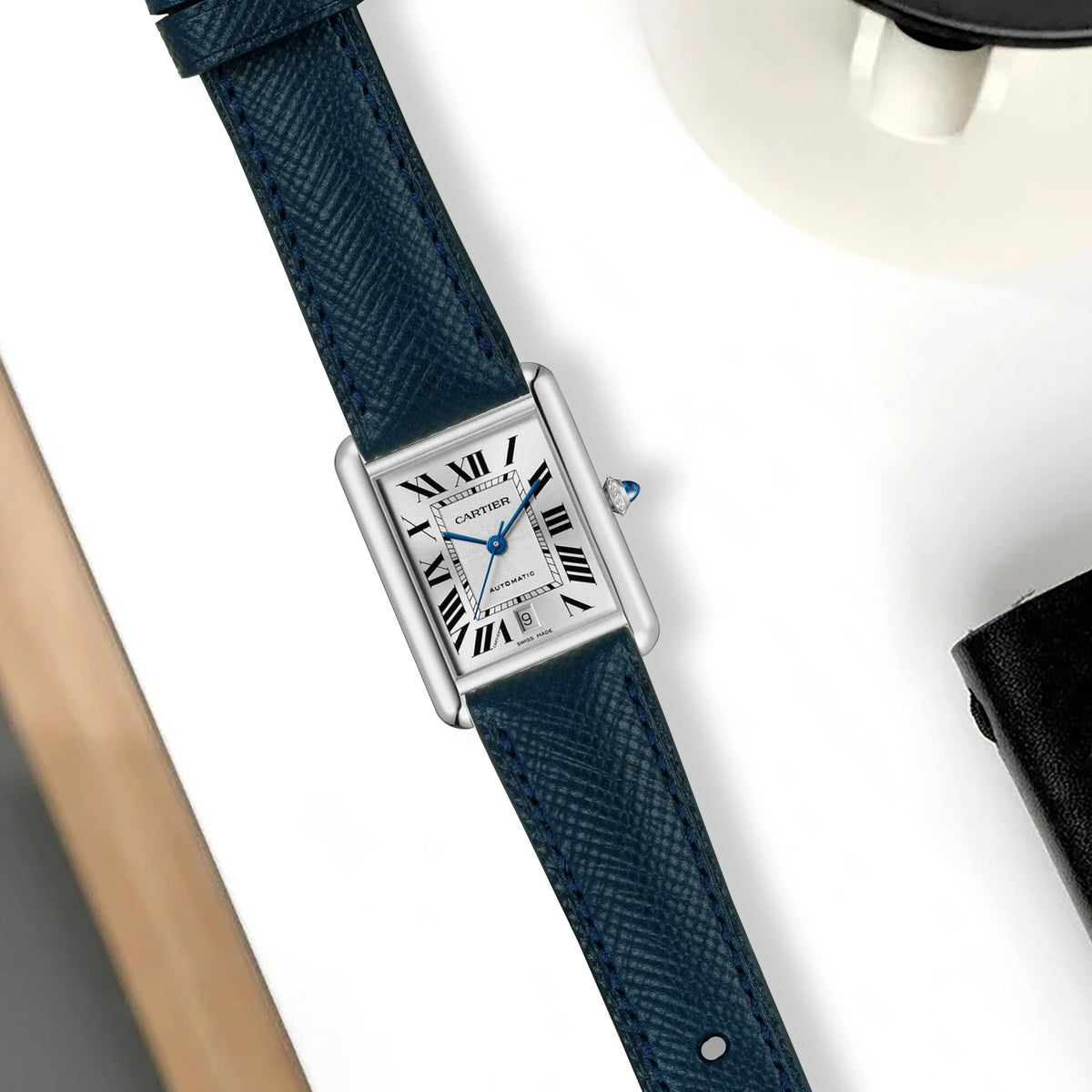Cartier Tank Straps - Patron Navy Blue – Liger Straps