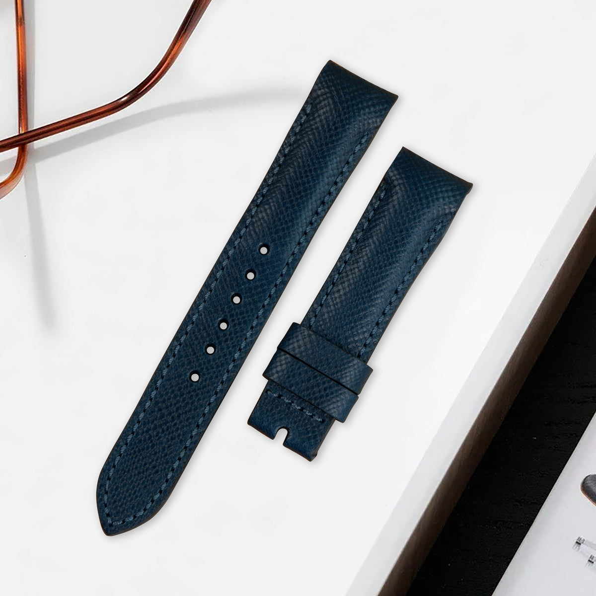 Curved End Straps - Patron Navy Blue – Liger Straps