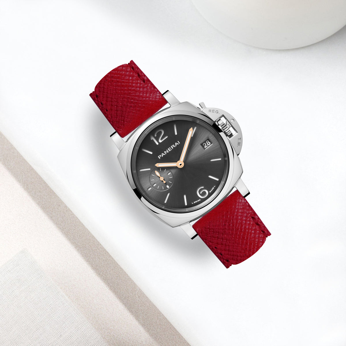 Panerai Luminor Due Straps - Patron Red – Liger Straps