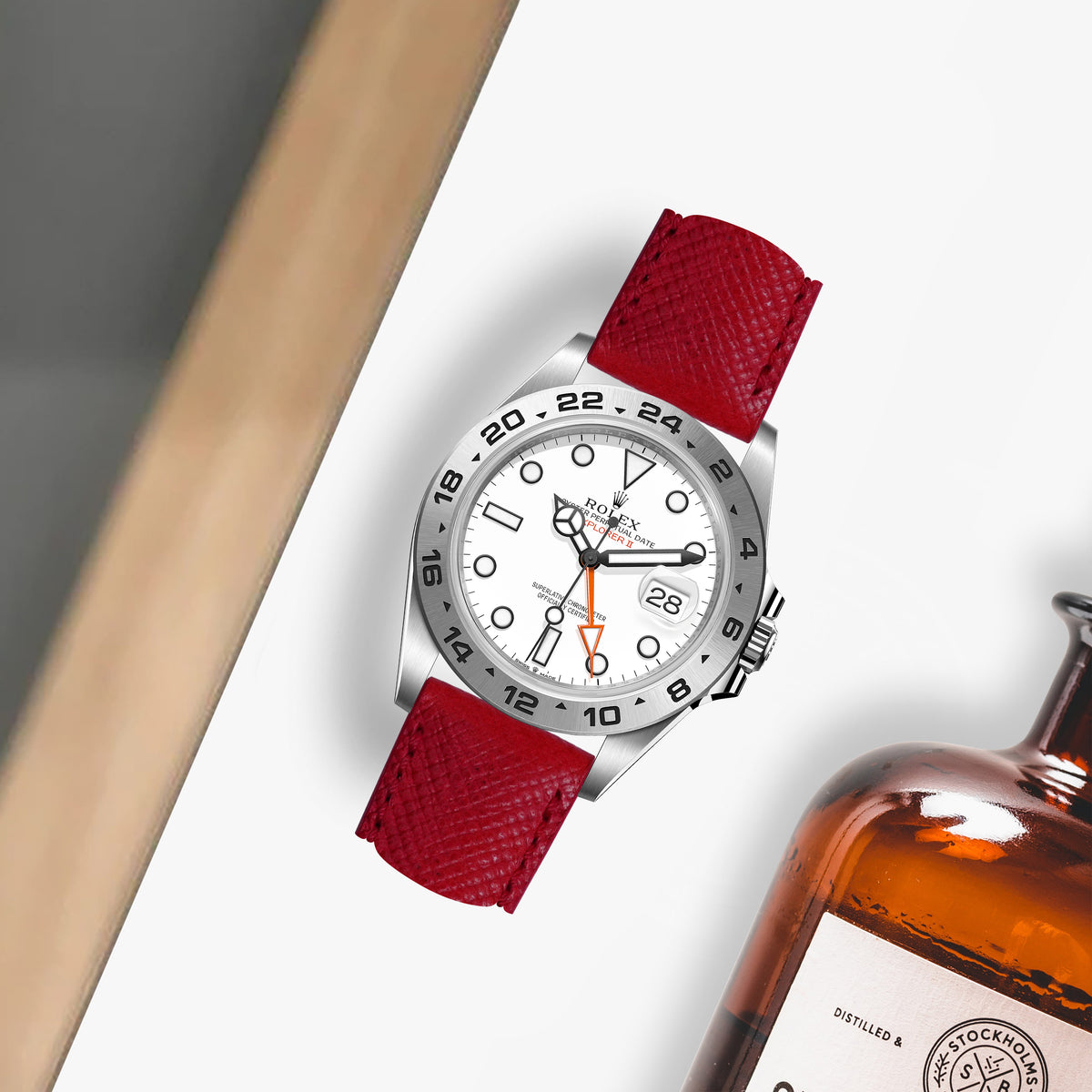Rolex Explorer Straps - Patron Red – Liger Straps