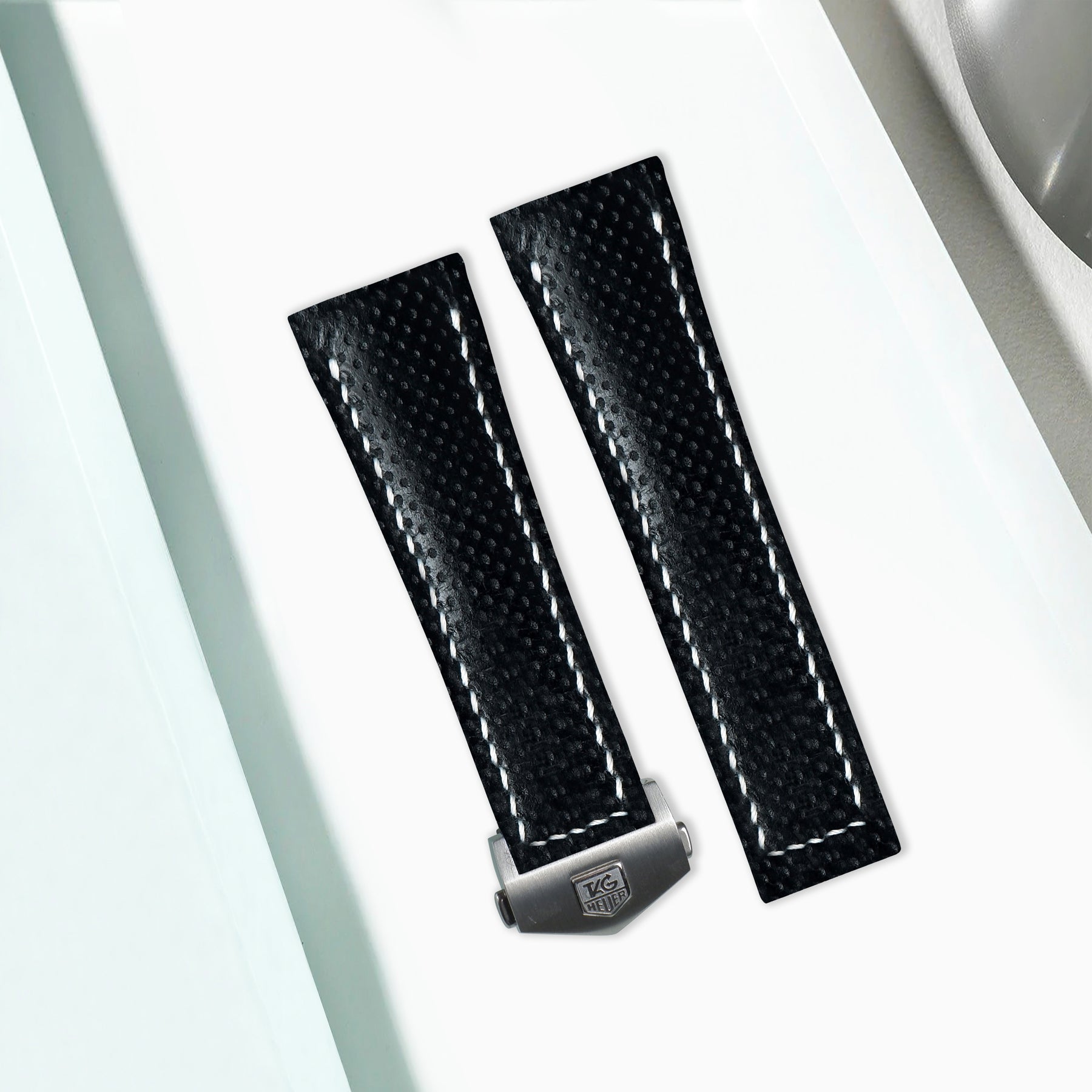 Tag Heuer Monaco Straps - Perforated Black – Liger Straps
