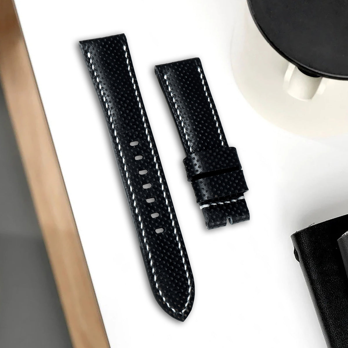 Tag Heuer Monaco Straps - Perforated Black – Liger Straps