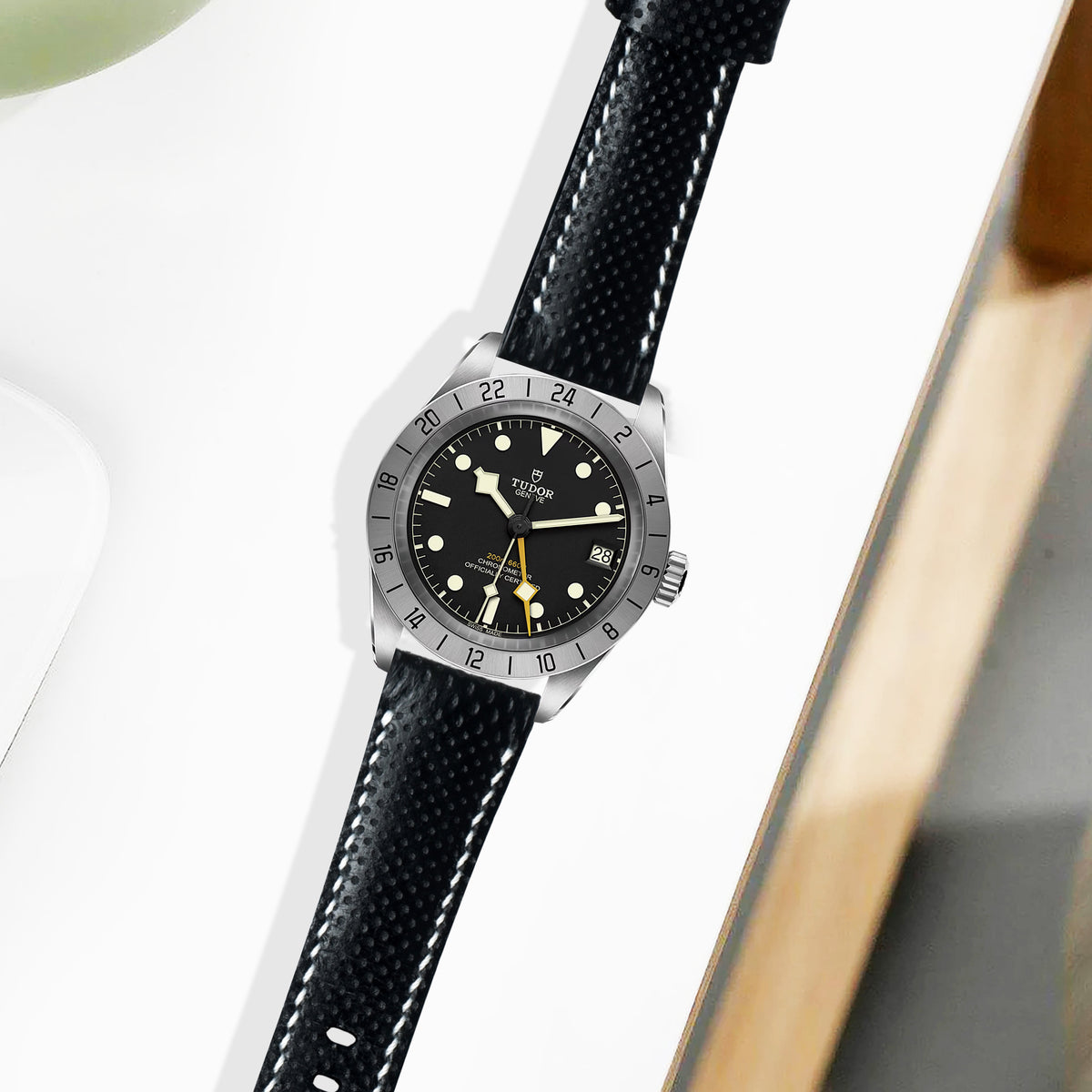 Tudor Blackbay Pro Straps - Perforated Black – Liger Straps
