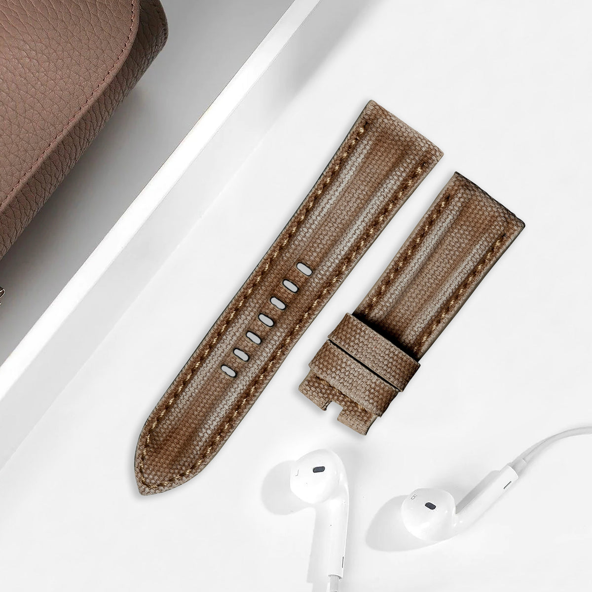 IWC Portugieser Straps - Phantom Brown – Liger Straps