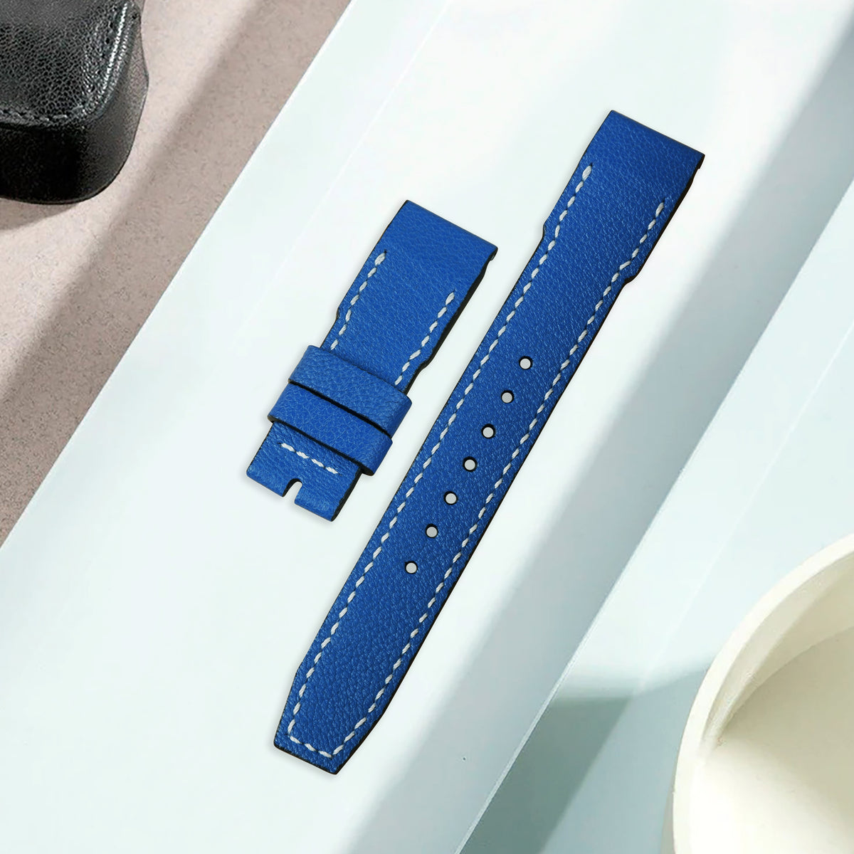IWC Easx Change Straps - Pilot Chevre Blue – Liger Straps