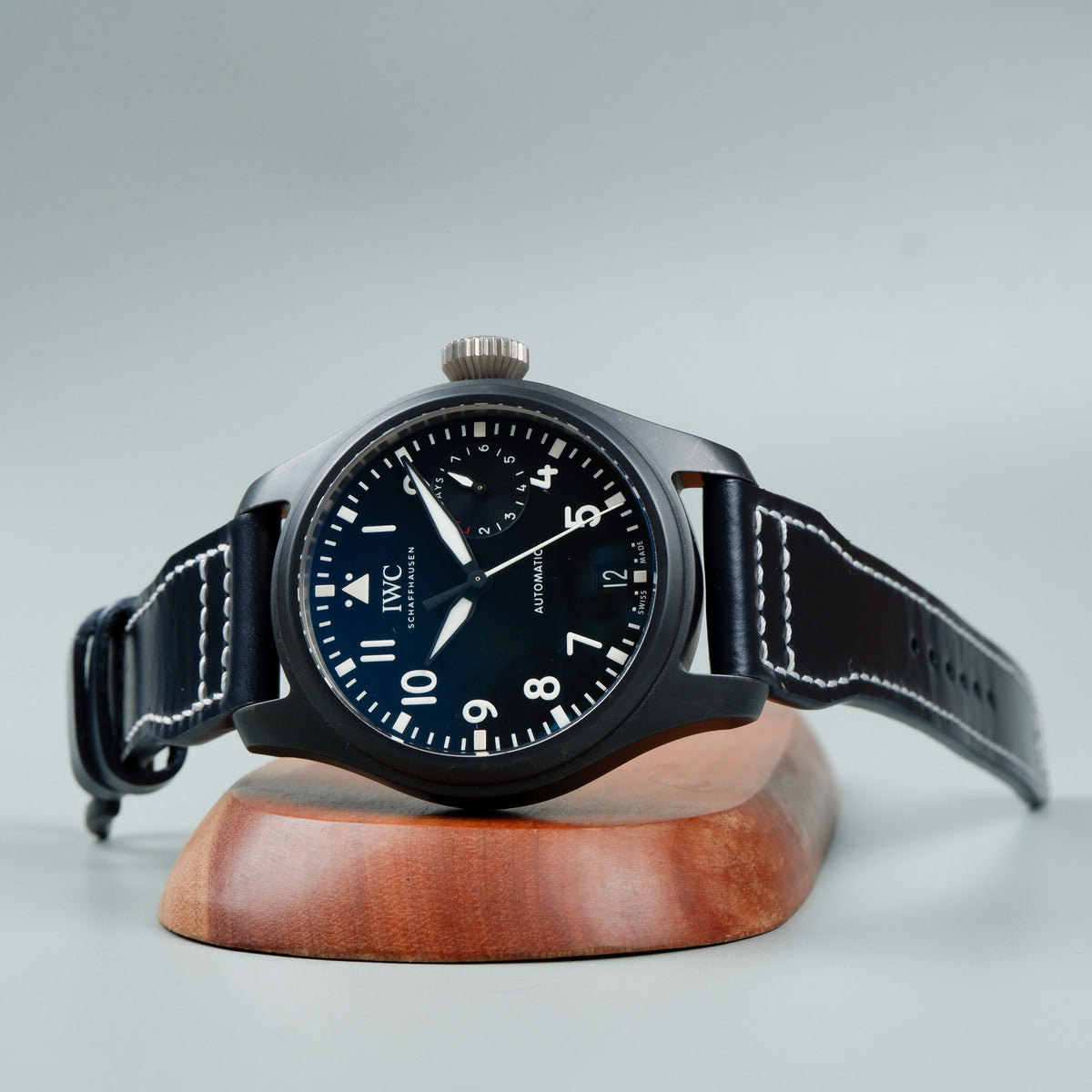 IWC Pilot Straps - Pilot Cordovan Navy Blue – Liger Straps