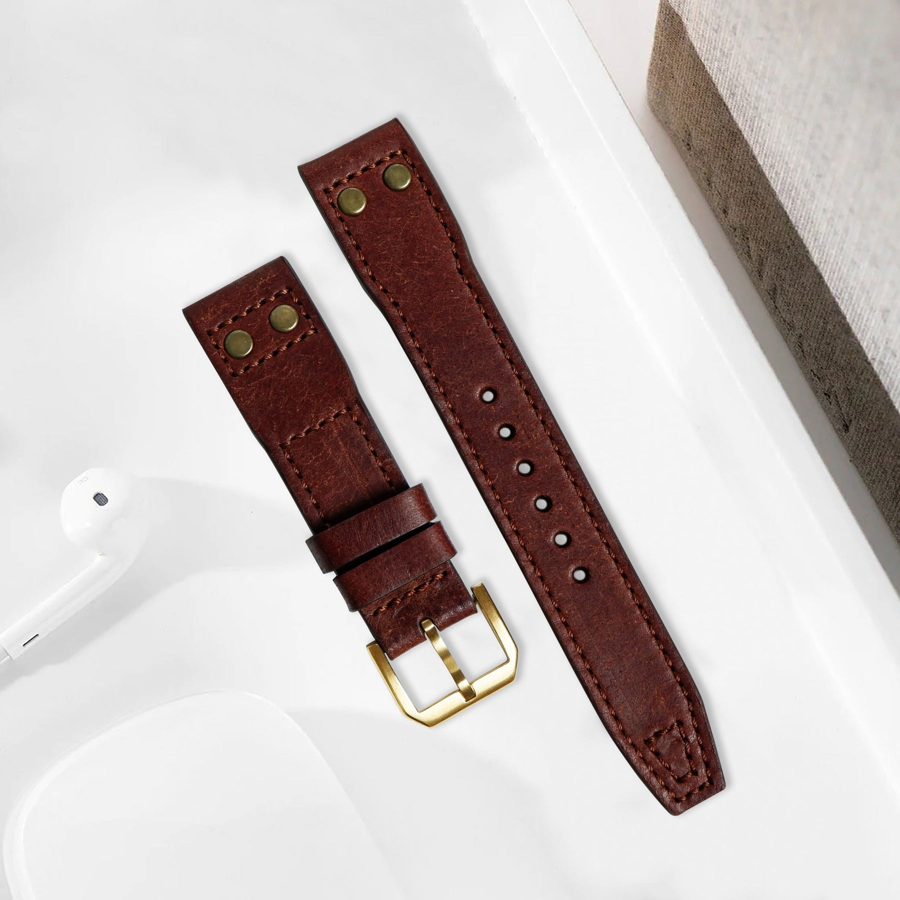 IWC Pilot Straps - Pilot Diablo Tobacco – Liger Straps