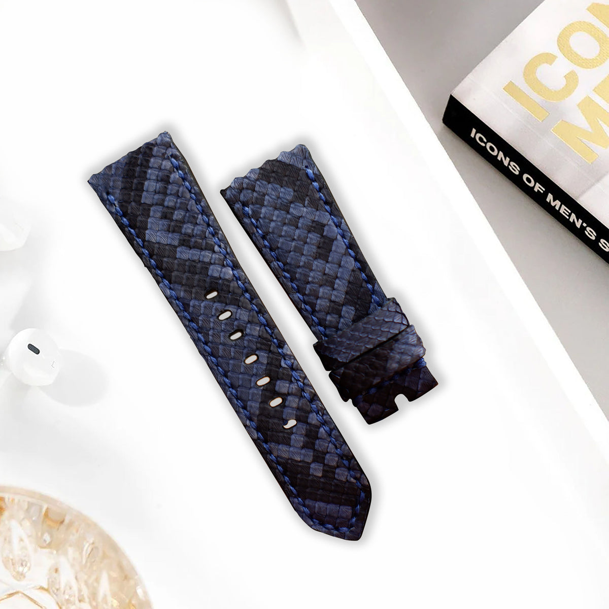 Other Tudor Watches Straps - Python Space Blue – Liger Straps