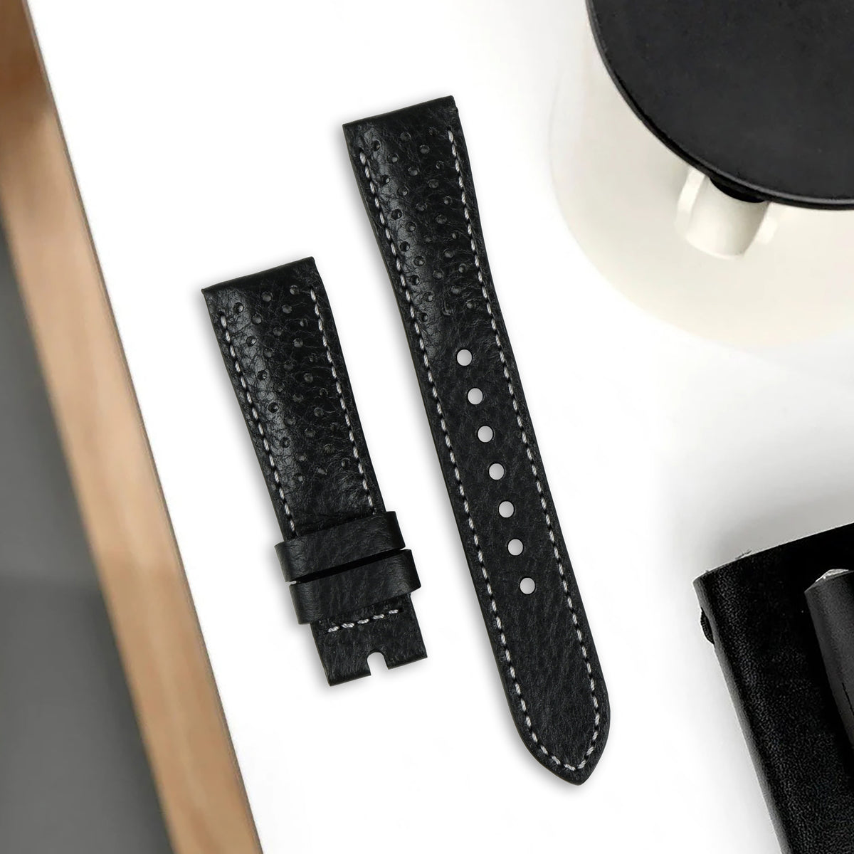 Breitling Navitimer Straps - Racing Black Grey – Liger Straps