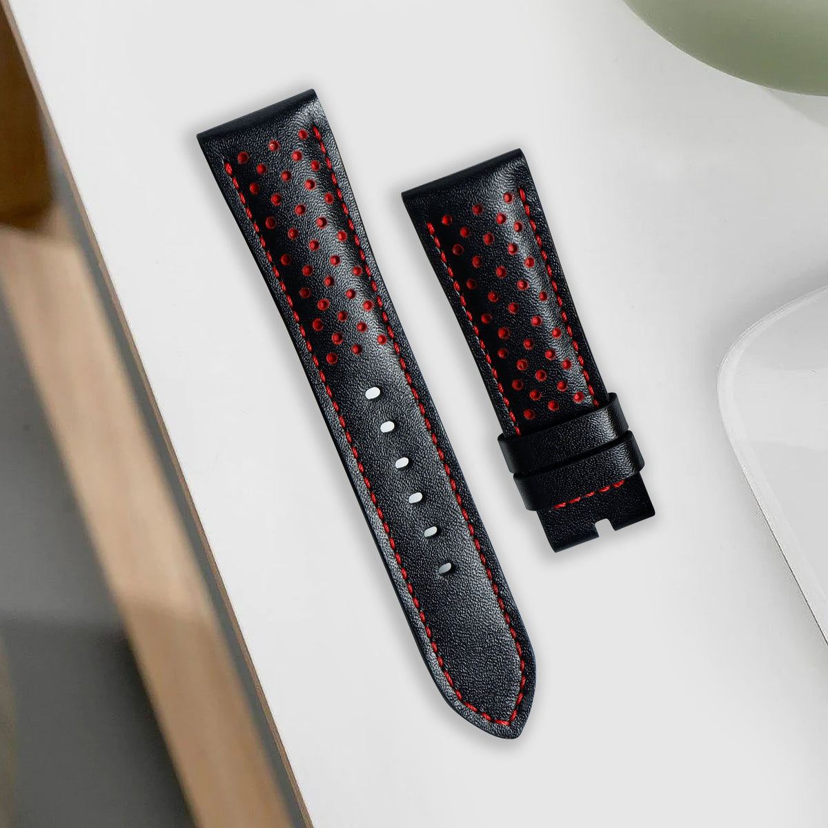 Breitling Navitimer Straps - Racing Black Red – Liger Straps