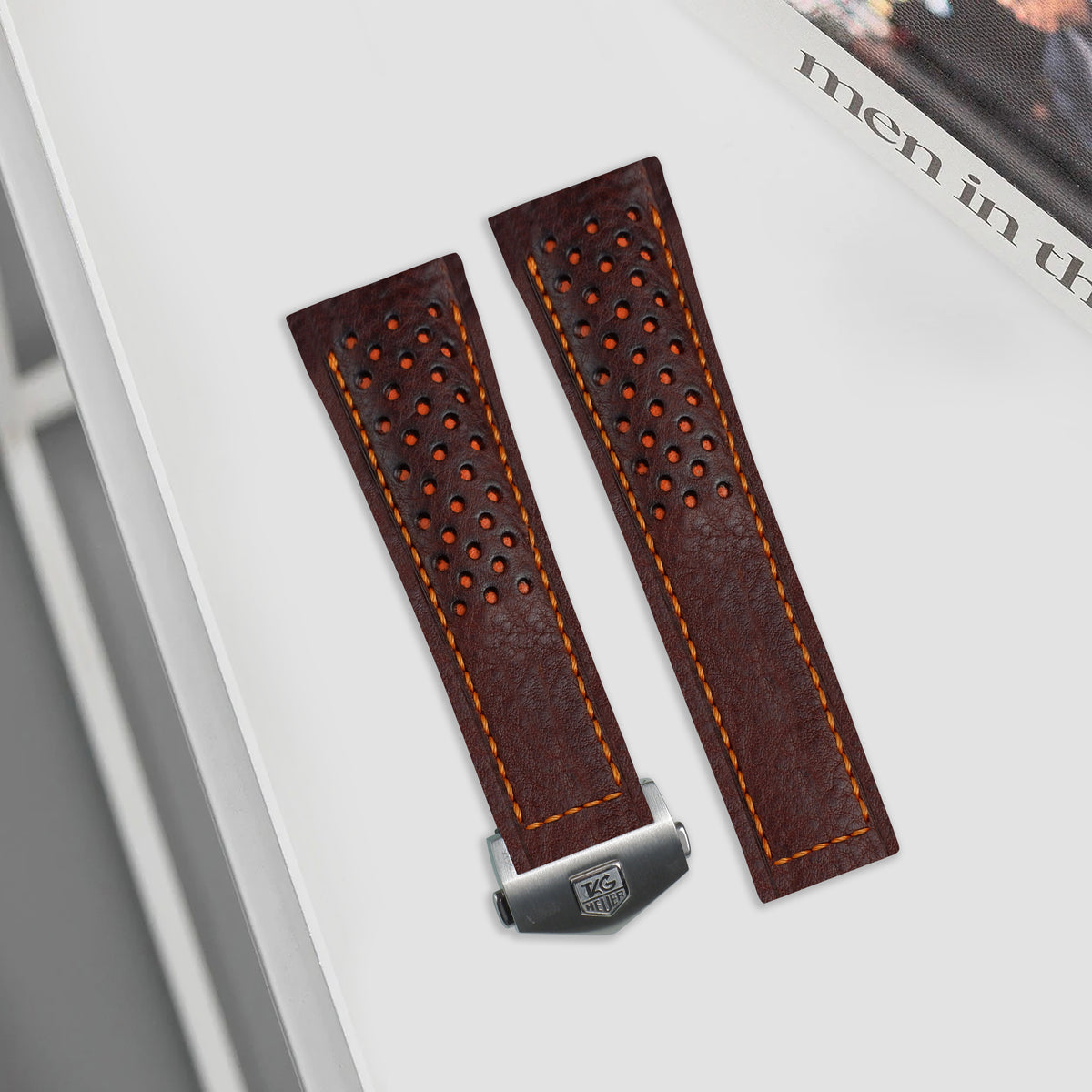 Tag Heuer Aquaracer Straps - Racing Dark Brown – Liger Straps