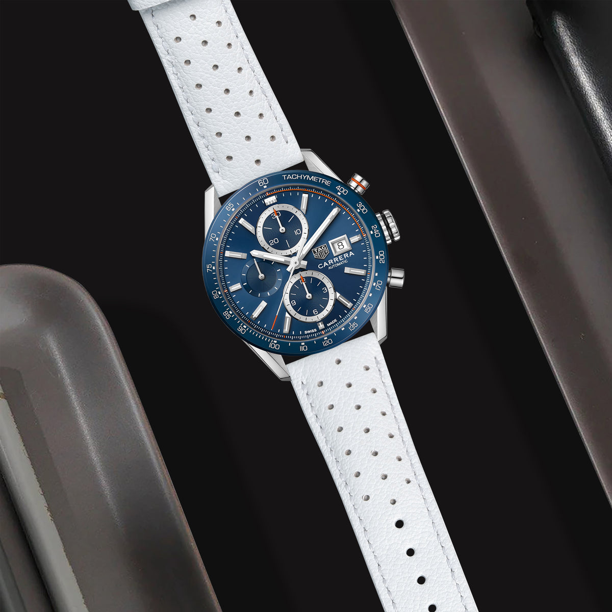 Tag Heuer Carrera Straps - Racing White – Liger Straps
