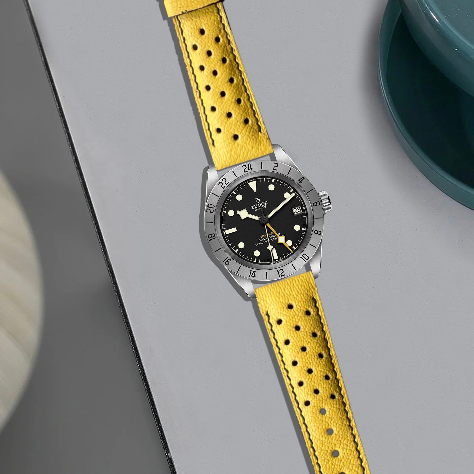 Tudor Blackbay Pro Straps - Racing Yellow – Liger Straps