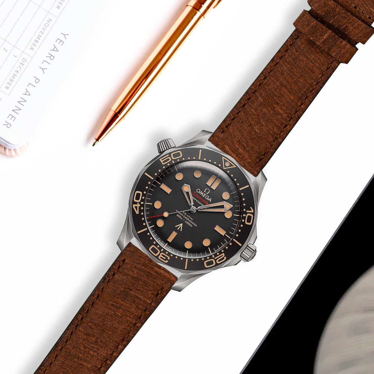 Omega Seamaster Diver 300m Straps - Rocher Copper – Liger Straps