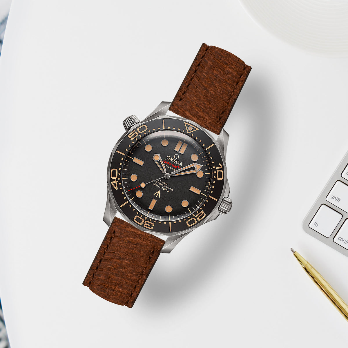Omega Seamaster Diver 300m Straps - Rocher Copper – Liger Straps