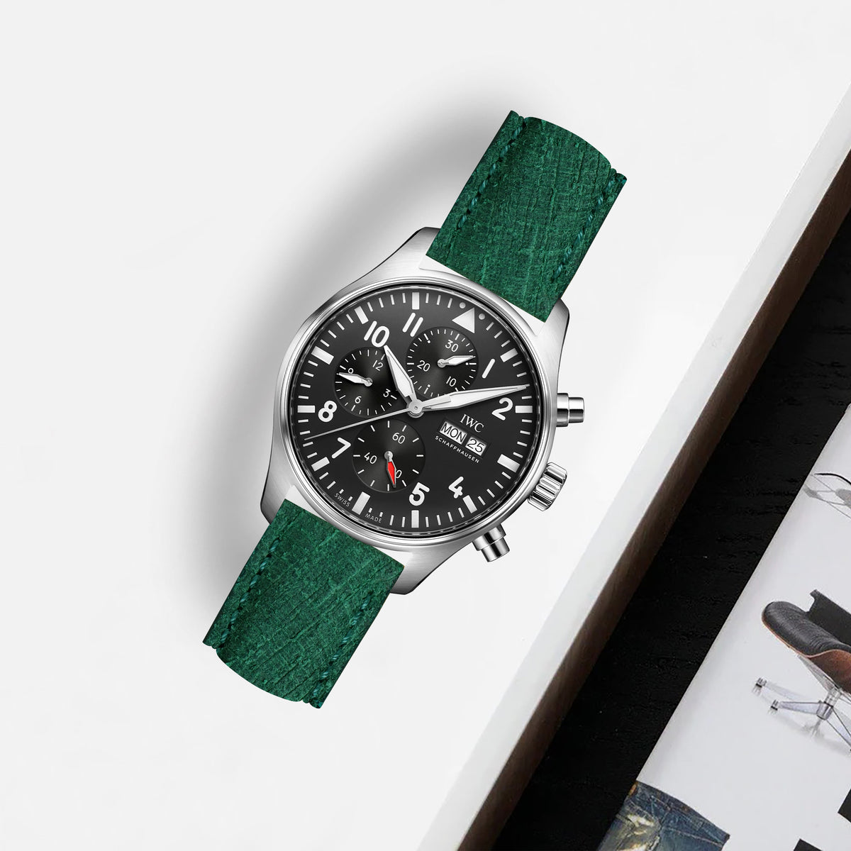 IWC Pilot Straps - Rocher Green – Liger Straps