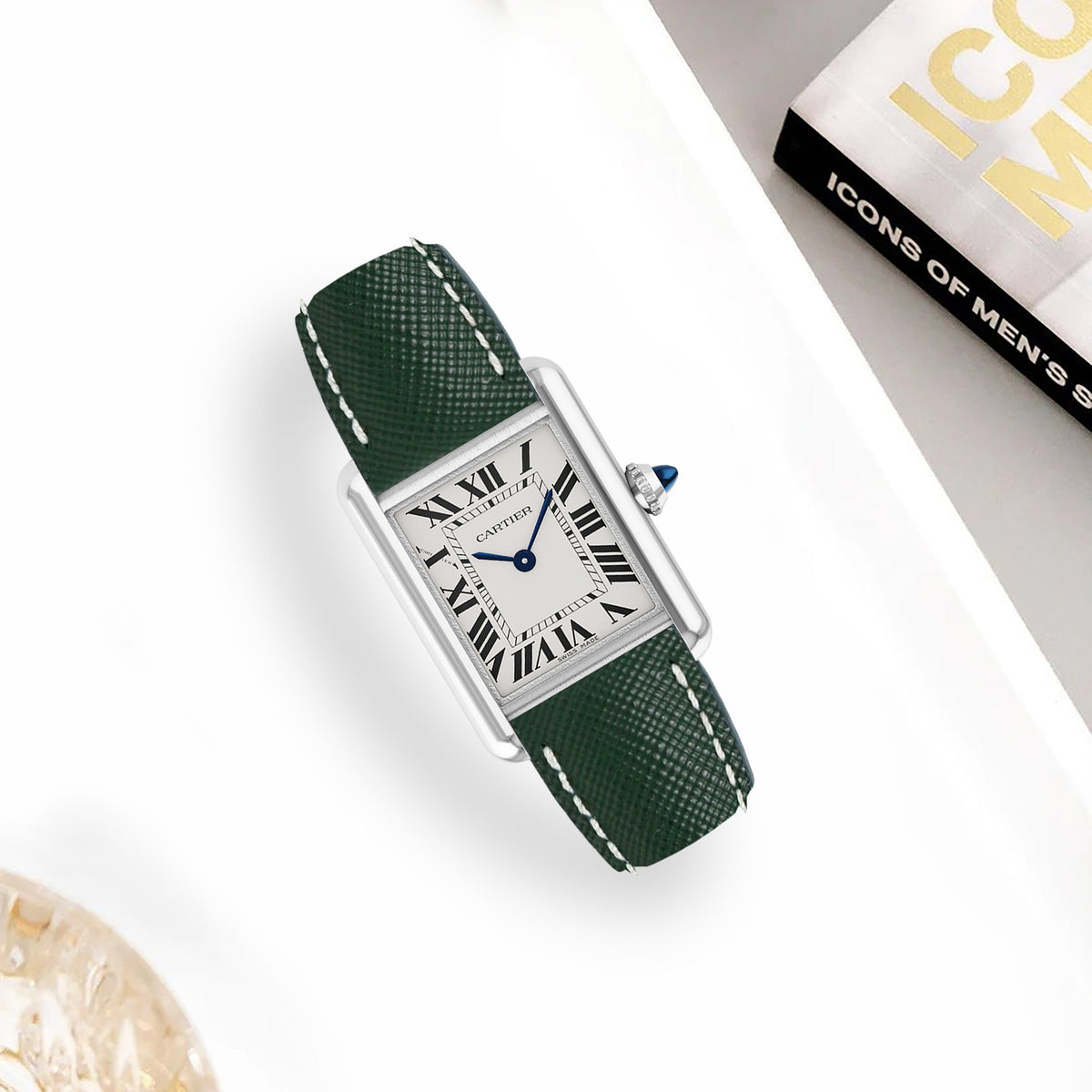Cartier Tank Straps - Saffiano Dark Green – Liger Straps