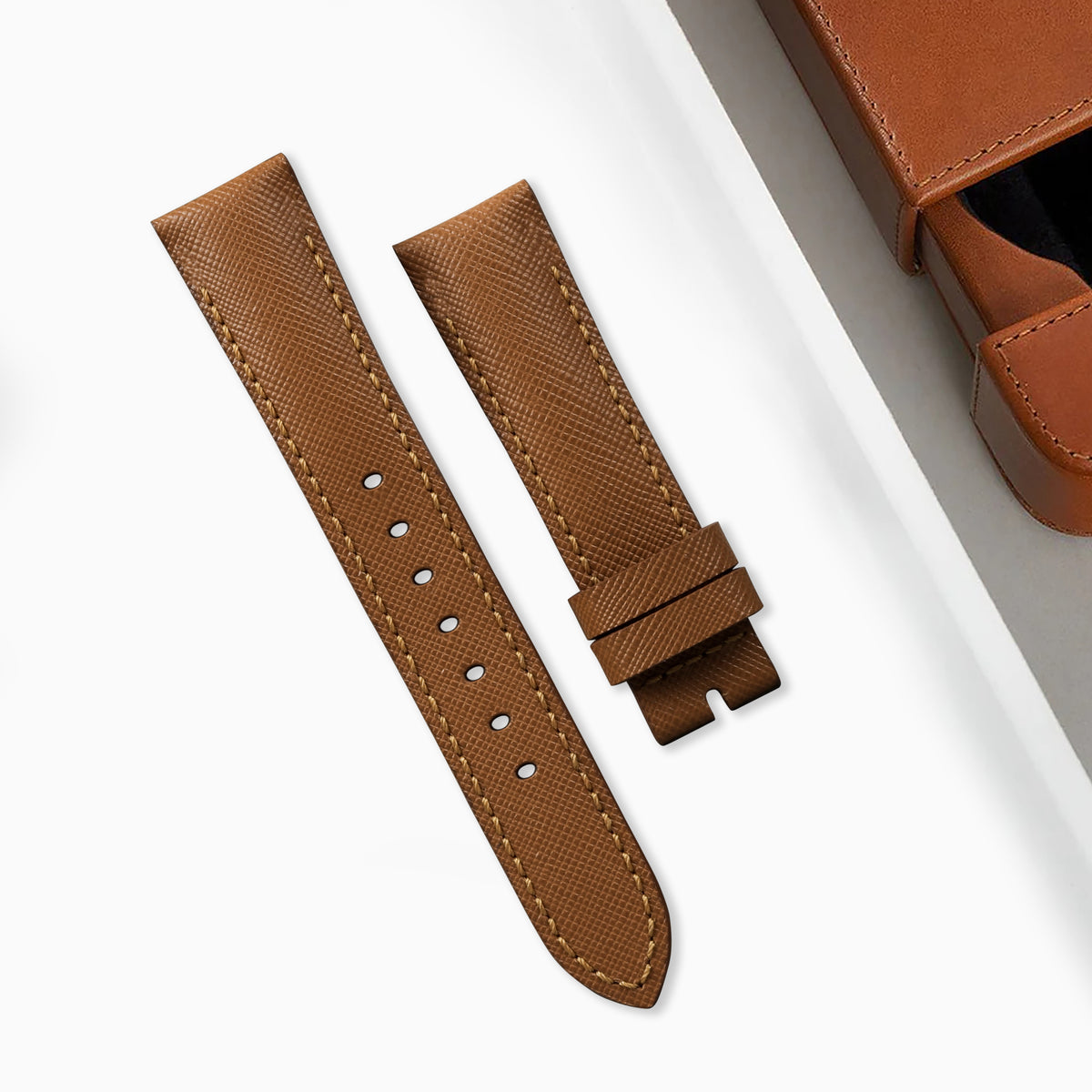 IWC Easx Change Straps - Saffiano Gold – Liger Straps