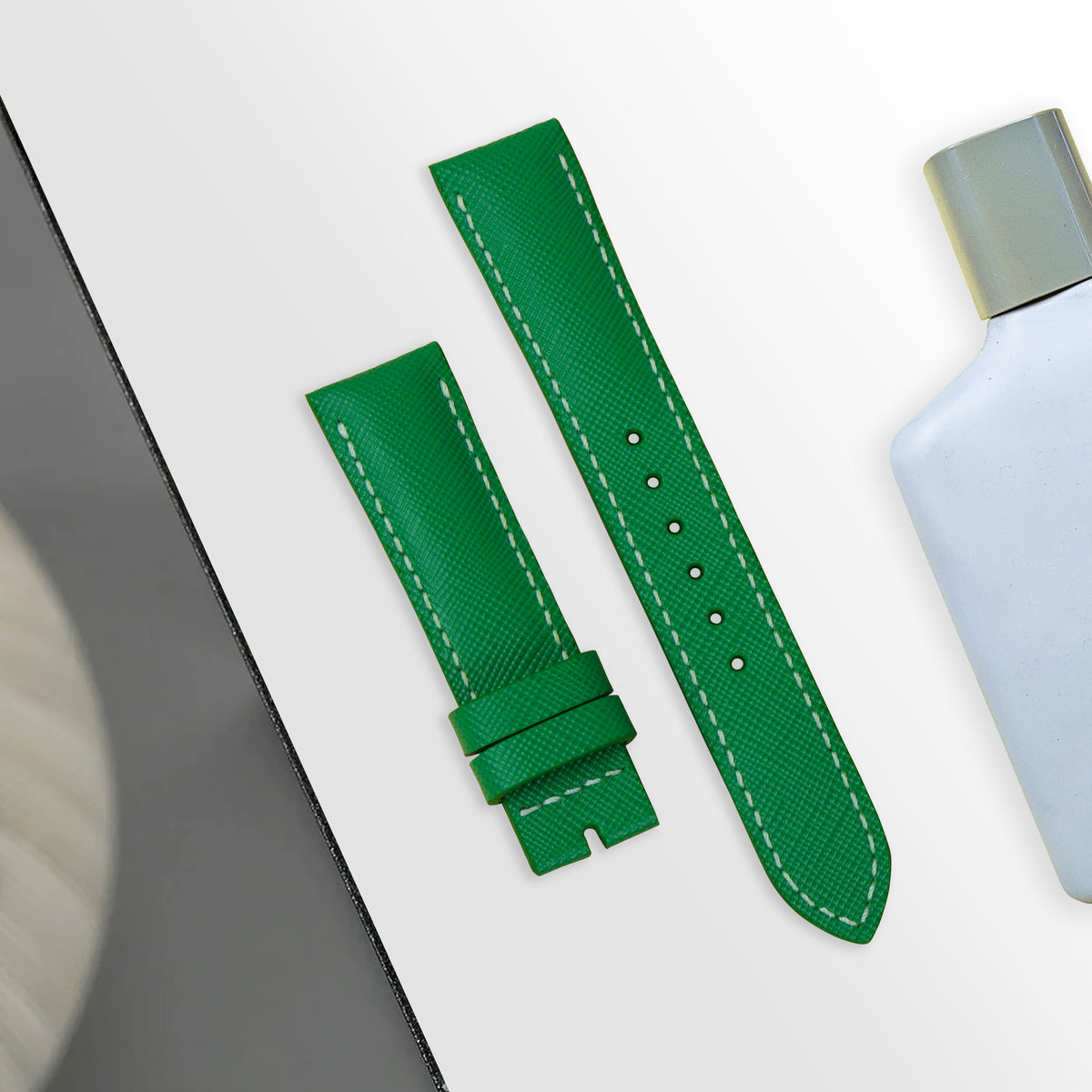 Ready Made 20mm Straps - Saffiano Kelly Green – Liger Straps