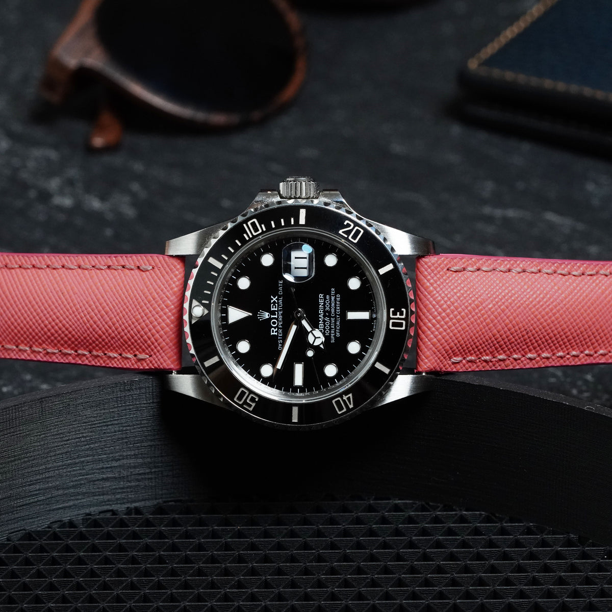 Rolex Submariner Straps - Saffiano Pink – Liger Straps