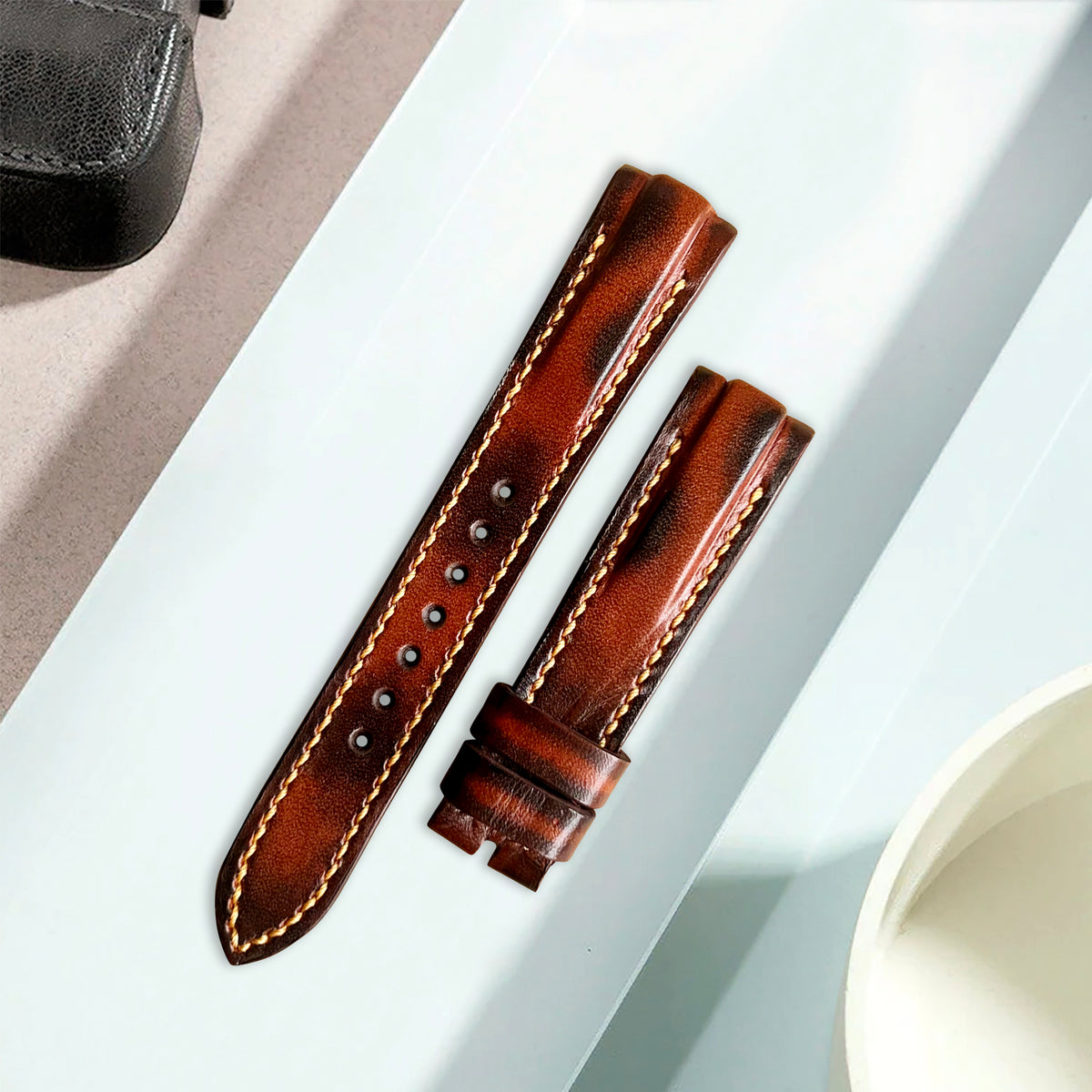 Curved End Straps - Salvatore – Liger Straps