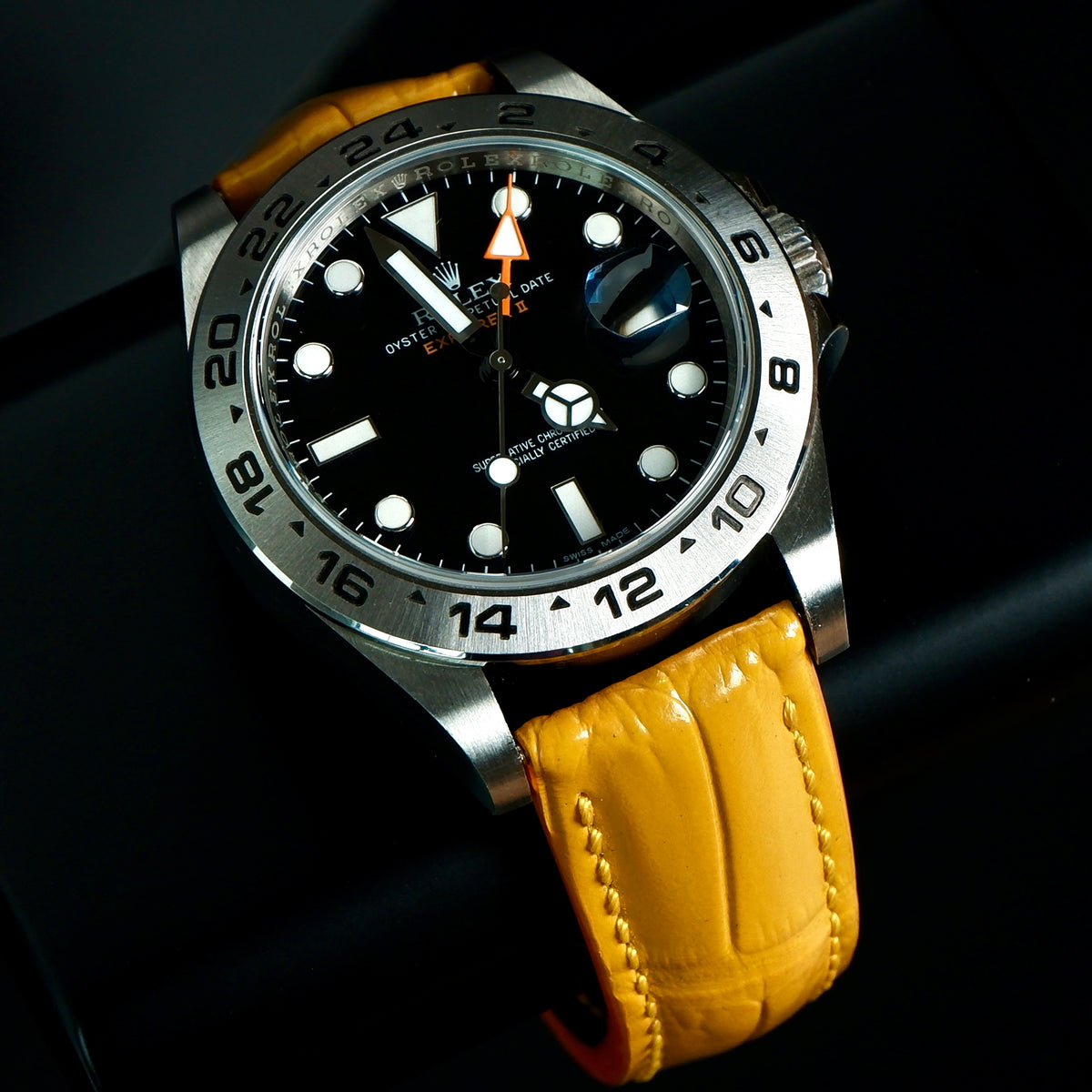 Rolex Explorer Straps - Croco Yellow – Liger Straps