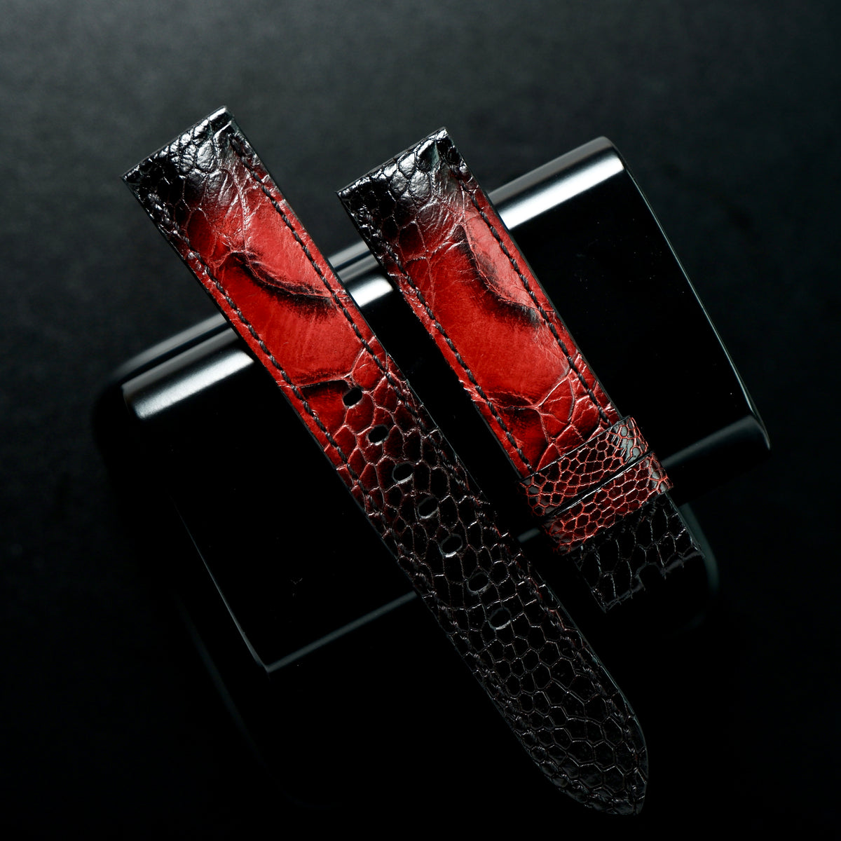 Rolex Submariner Straps - Ostrich Leg Red Dragon – Liger Straps